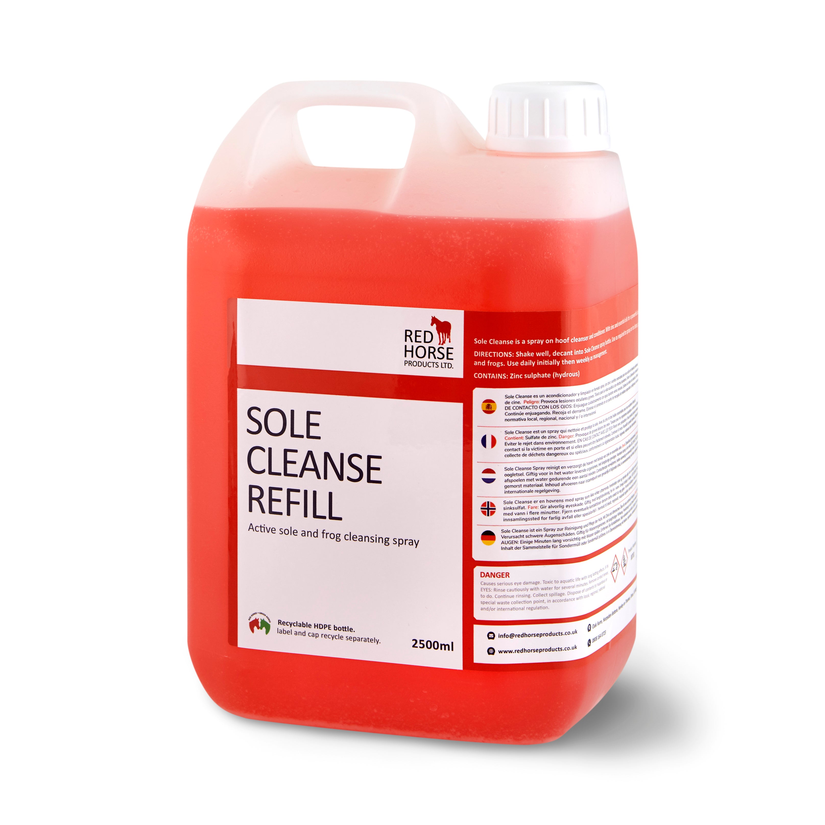 Red Horse Sole Cleanse 2.5L | T-M Horse Products